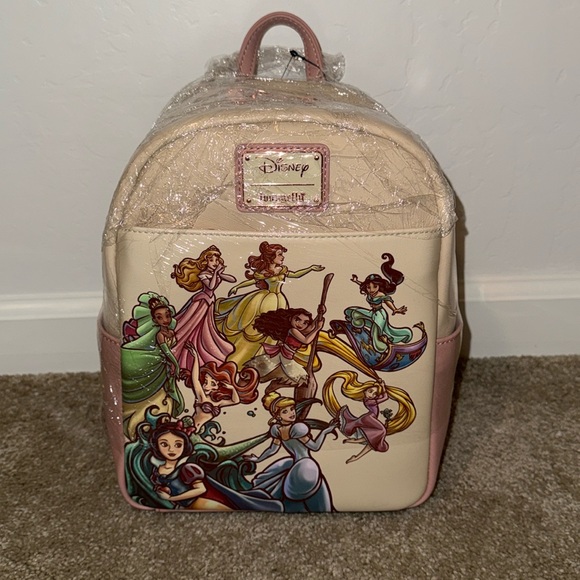 Loungefly | Bags | Loungefly Princess Sketch Cinderella Aurora Moana ...